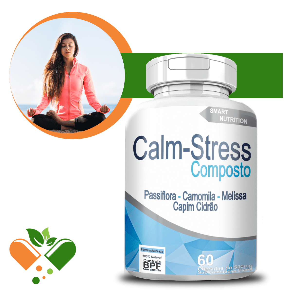 Calm-Stress 500mg 60 Cápsulas